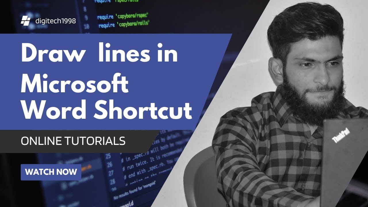 MS Word Hack: Draw Perfect Lines with Shortcut Keys! 🚀""Quick MS Word ...