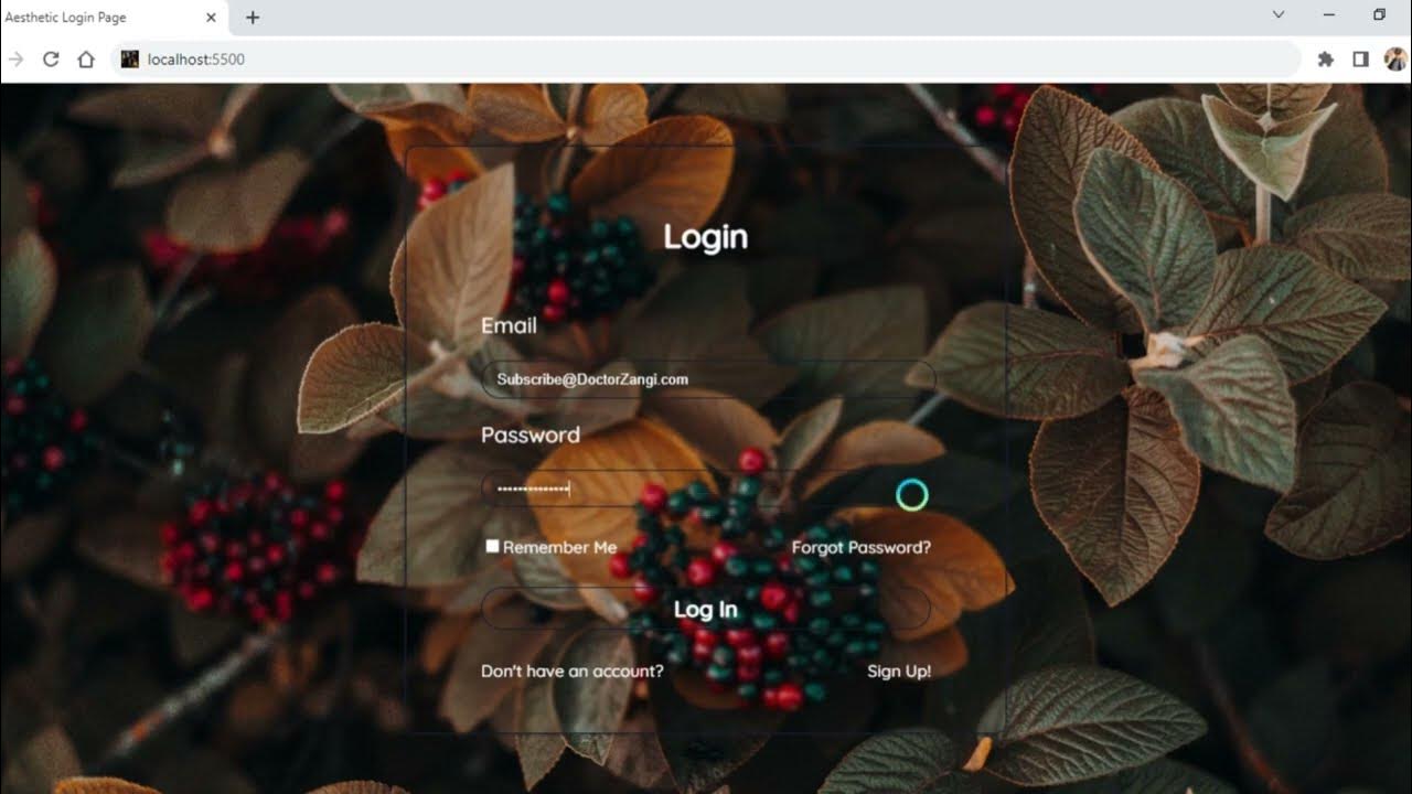 Responsive Login Page: HTML, CSS, and JavaScript Tutorial! - YouTube