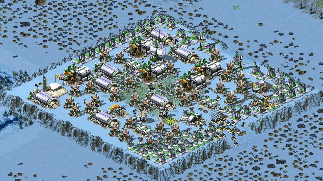 Red Alert 2 | Extra hard | 7 vs 1 | super 8 | France | allied | prism ...