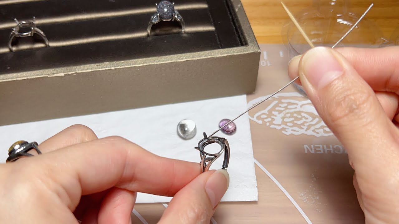 How to Make Crystal Rings with Sterling Silver Bezels Part 1? DIY ...
