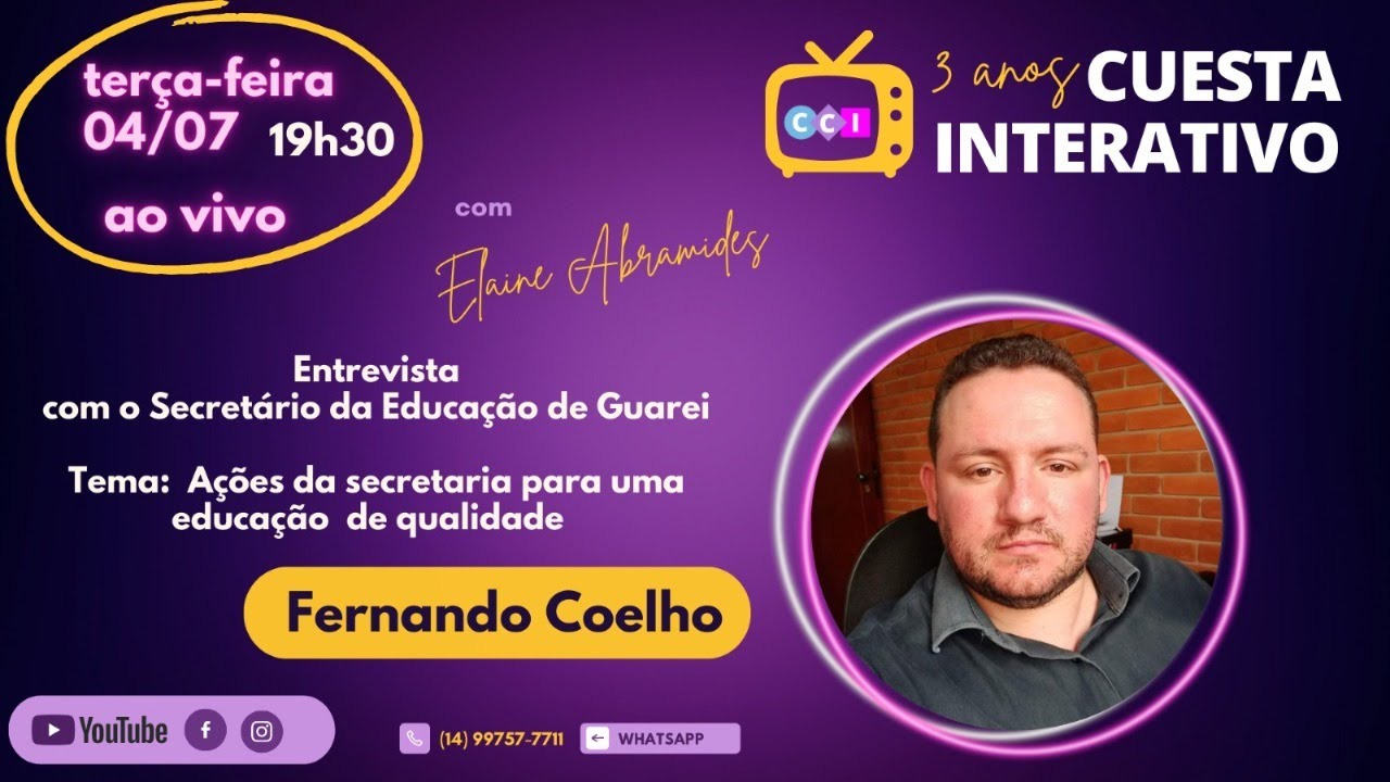 Entrevista com Fernando Coelho - YouTube