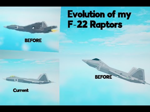 Roblox Plane Crazy | Evolution of my F-22s | - YouTube