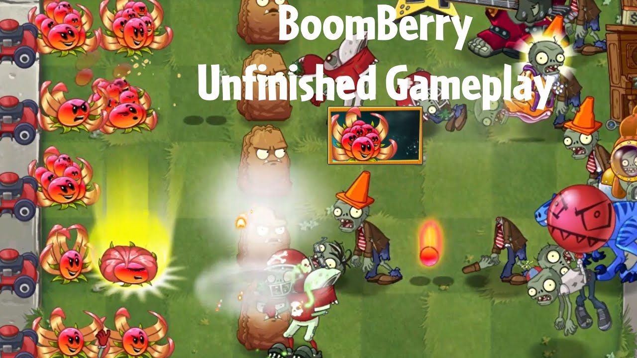 PvZ2 Upcoming v10.3.1 - New Plant BoomBerry Unfinished Gameplay - YouTube