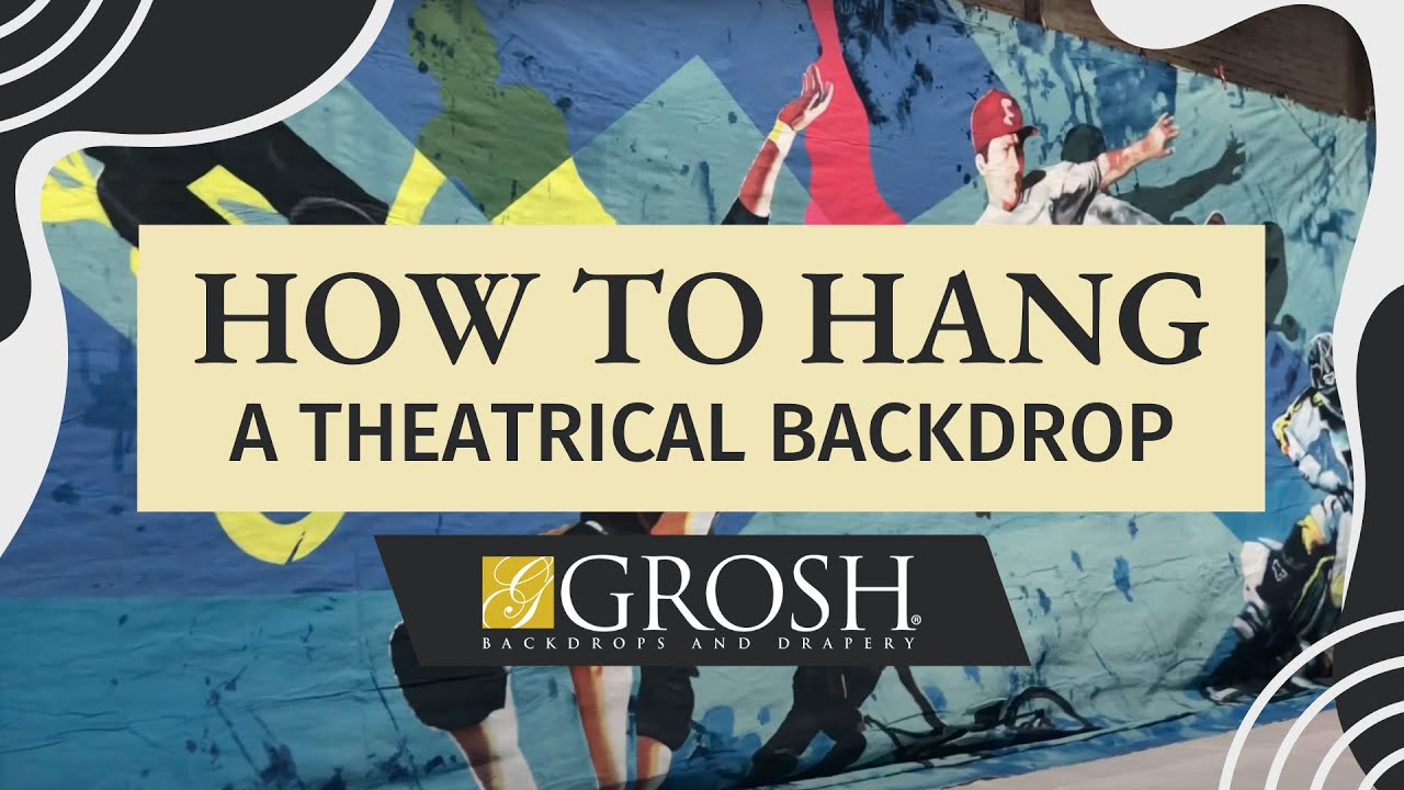 How to Hang a Theatrical Backdrop - YouTube