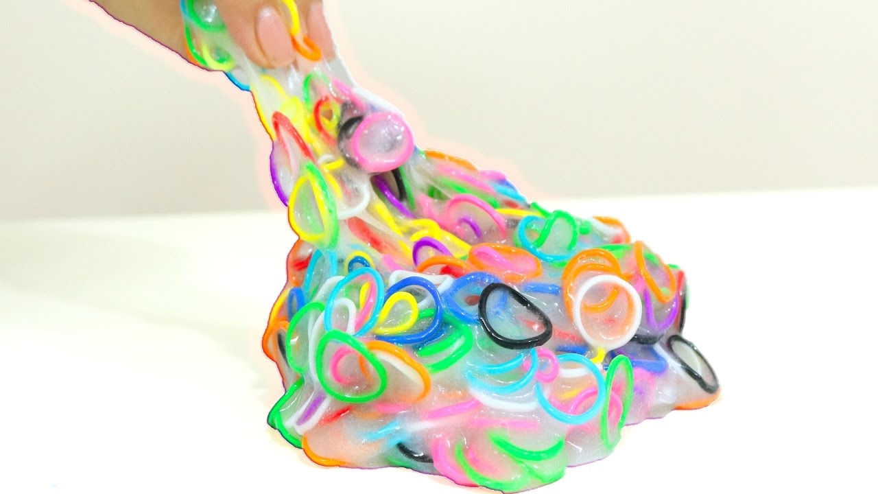 DIY Rubber Band Slime , How to Make Crunchy Slime with Rubber Band ...
