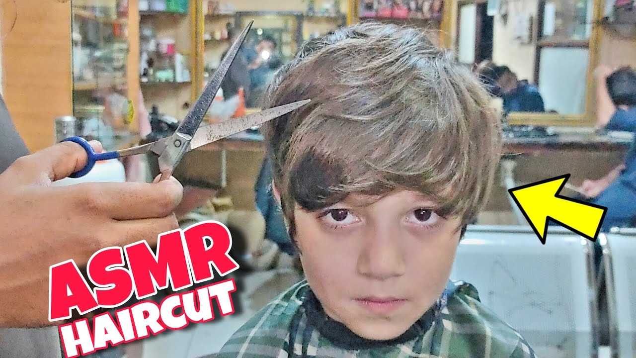 The Most Relaxing ASMR Boy Haircut - ASMR Fast Haircutting Old Barber ...
