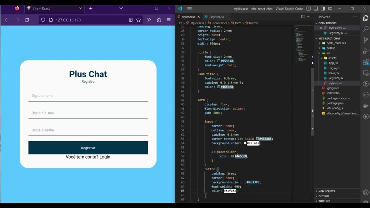 Login e Rigistro com Vite e React - YouTube