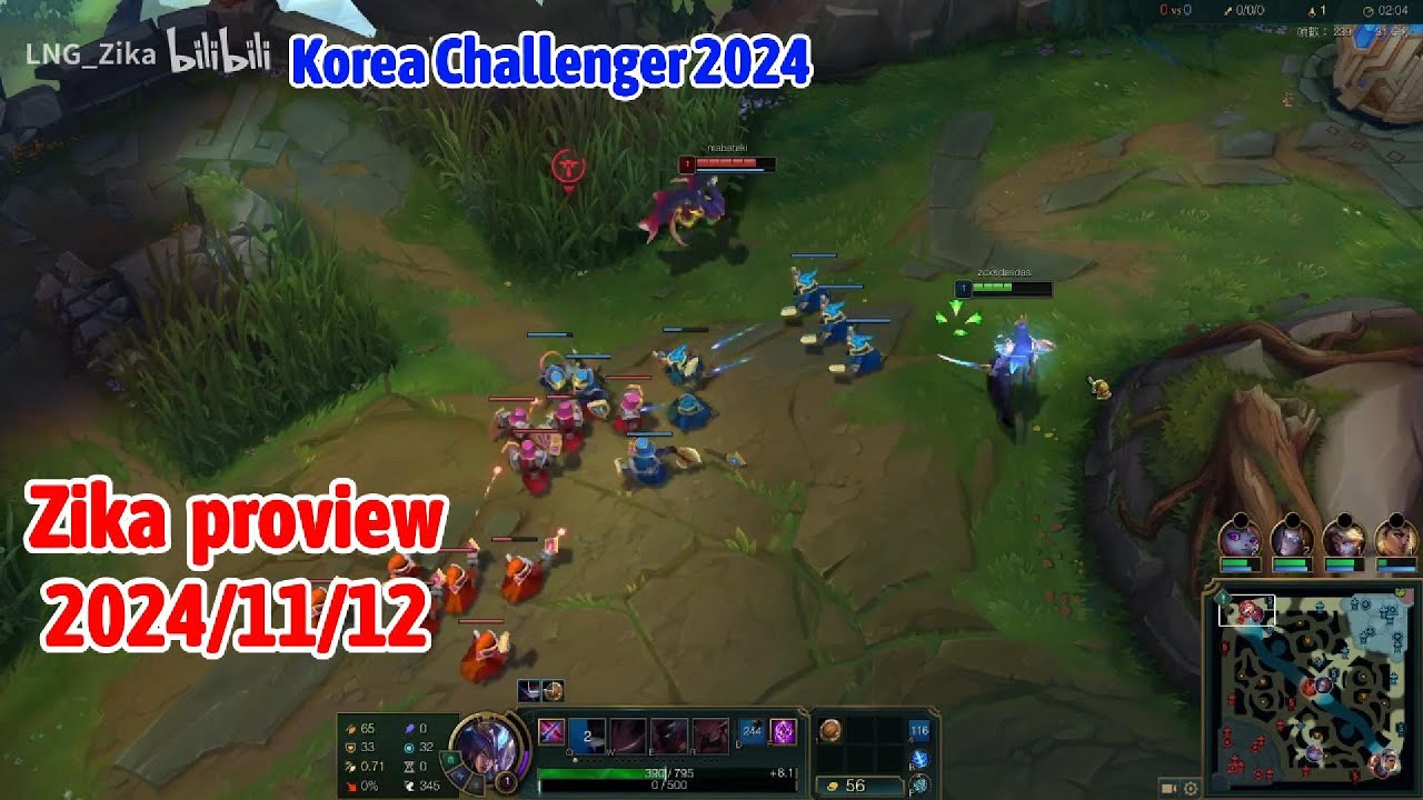 Zika proview 2024/11/12 yone ambessa viego Korea challenger | LNG Zika ...