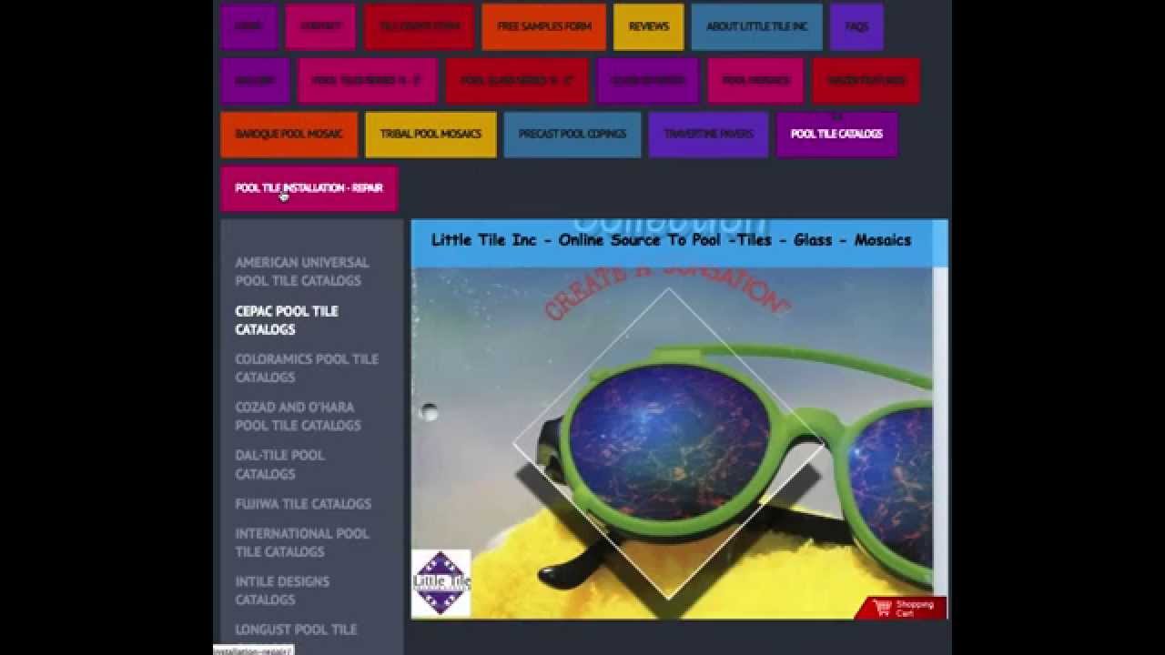 Little Tile Inc Overview - vintage pool tiles - YouTube
