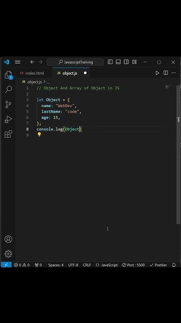 Object In Javascript Coding Weblayout Javascript Cssflexbox Youtube 0278
