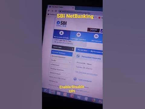 Enable Disable UPI accounts | SBI NetBanking | #shorts #mixmate22 - YouTube