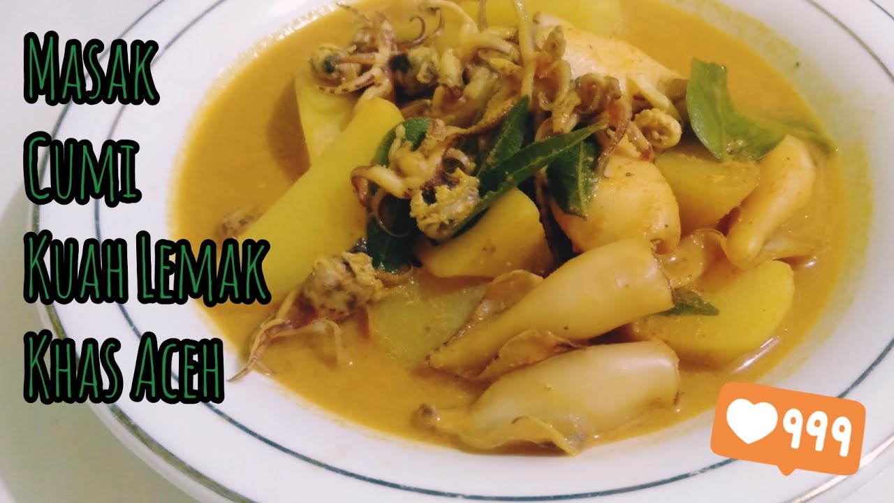 MASAK CUMI-CUMI KUAH LEMAK KHAS ACEH @Putri Humaira vlog - YouTube