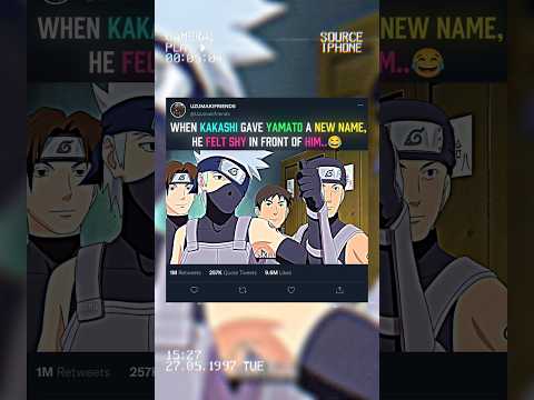 🎉KAKASHI GAVE YAMATO A NEW NAME...😄 #kakashi #yamato #anbu #narutoshippuden #animeshorts