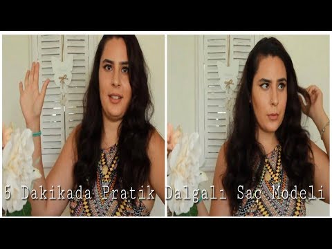 5 Dakikada Pratik Dalgalı Saç Modeli