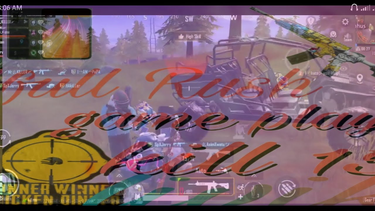 full Rush game play 👍kill 15 medistan viral video chicken dinner end ...