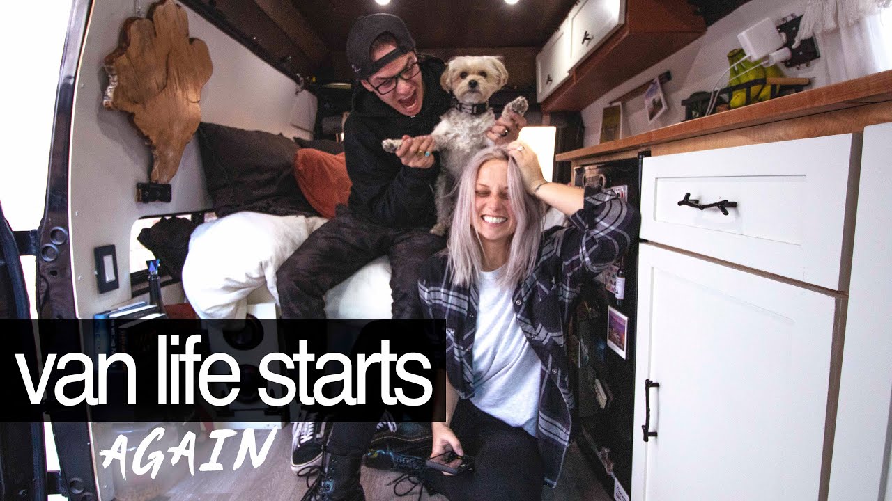 WE ARE BACK IN THE VAN! starting VAN LIFE again - YouTube