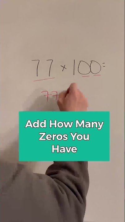 Multiplying Numbers That End In Zero - YouTube