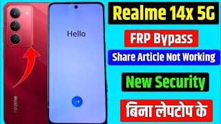 Realme 14X 5G Frp Bypass 2025 New Security 2025 Realme 14X 5G Frp ...