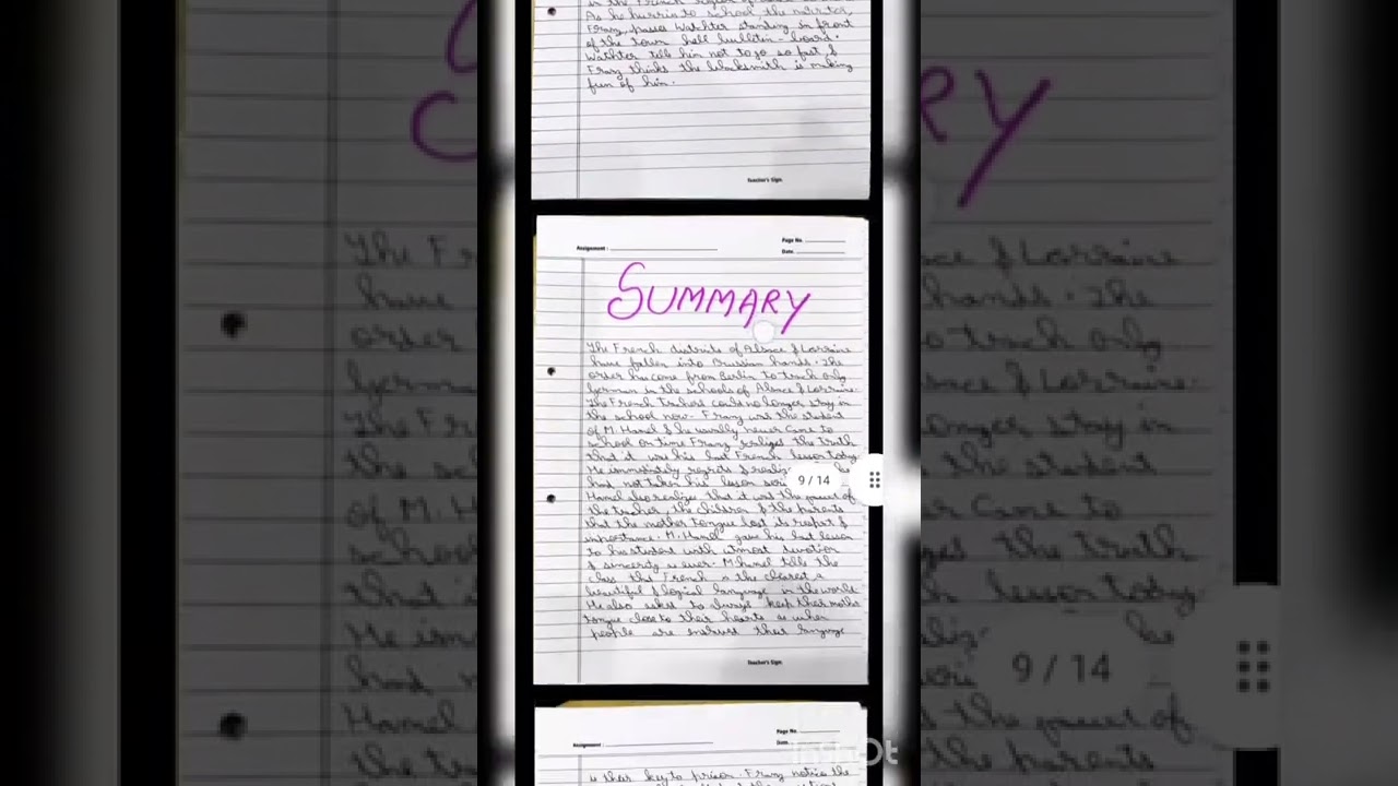 Class 12 English project The last Lesson with link in the comment ...