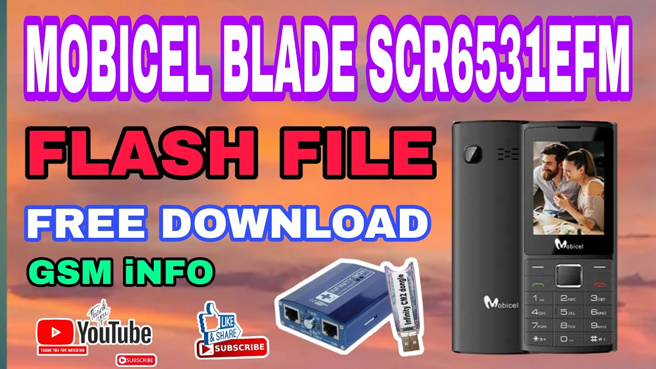 MOBICEL BLADE SCR6531EFM 4MB FLASH FILE FREE DOWNLOAD - YouTube