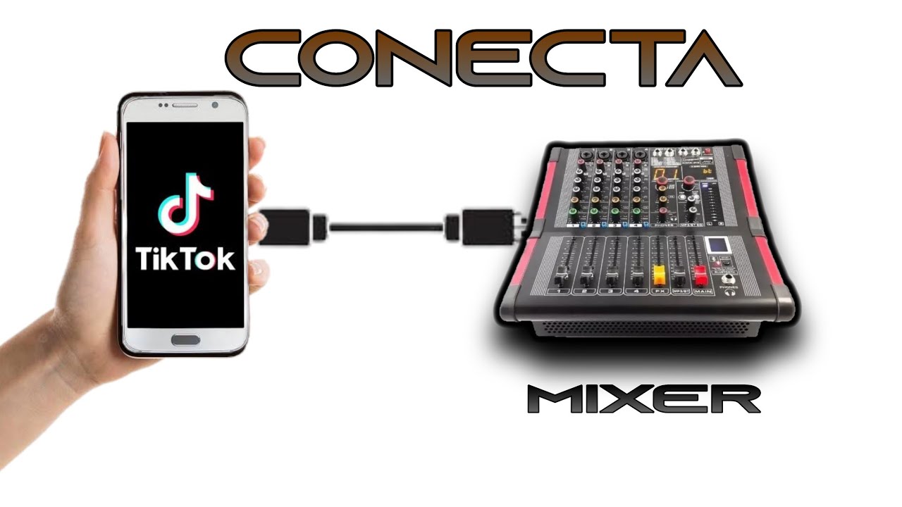 como conectar celular a mixer - YouTube