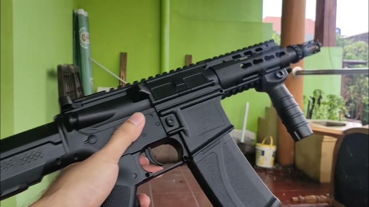 Dcobra M416, Konvert/ Convert AEG M4 CqB, Unit pendek power gede, Gearbox J8 standart - YouTube