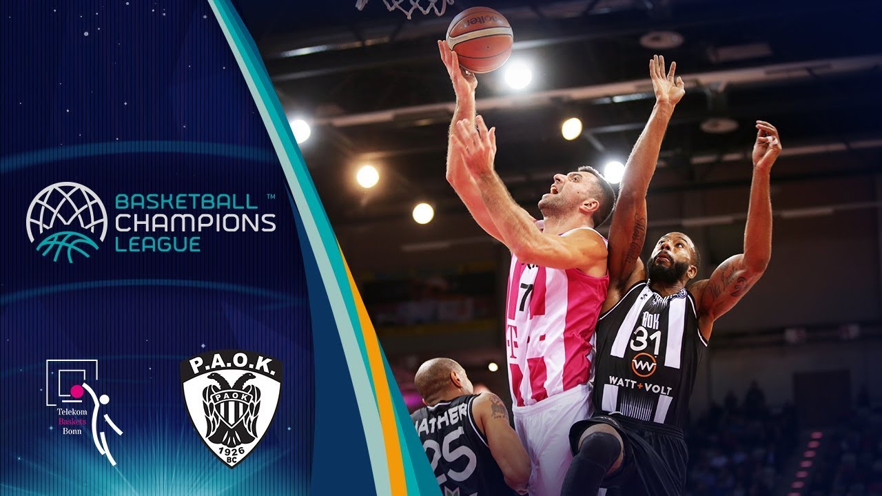 Telekom Baskets Bonn v PAOK - Highlights - Basketball Champions League ...