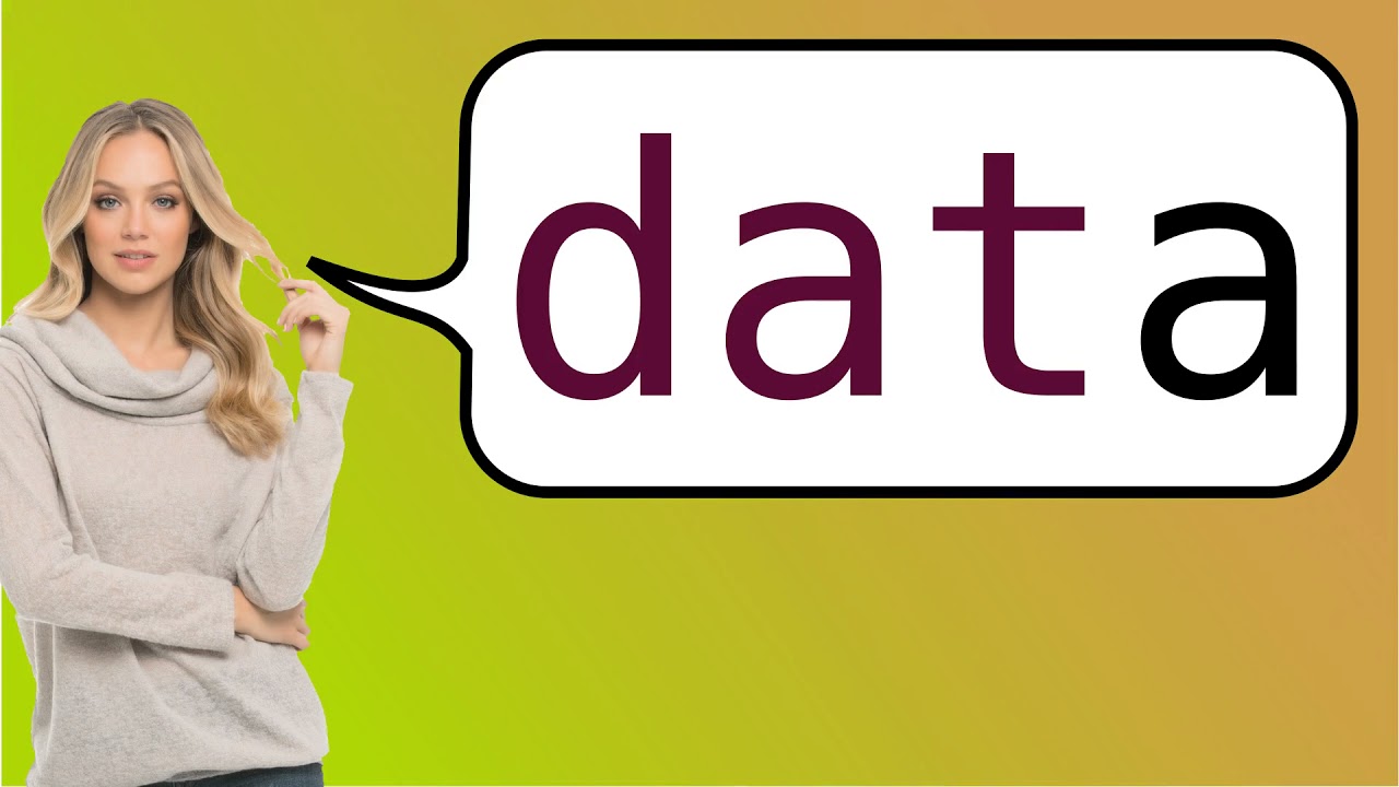 Como dizer 'dados' em ingles? - YouTube