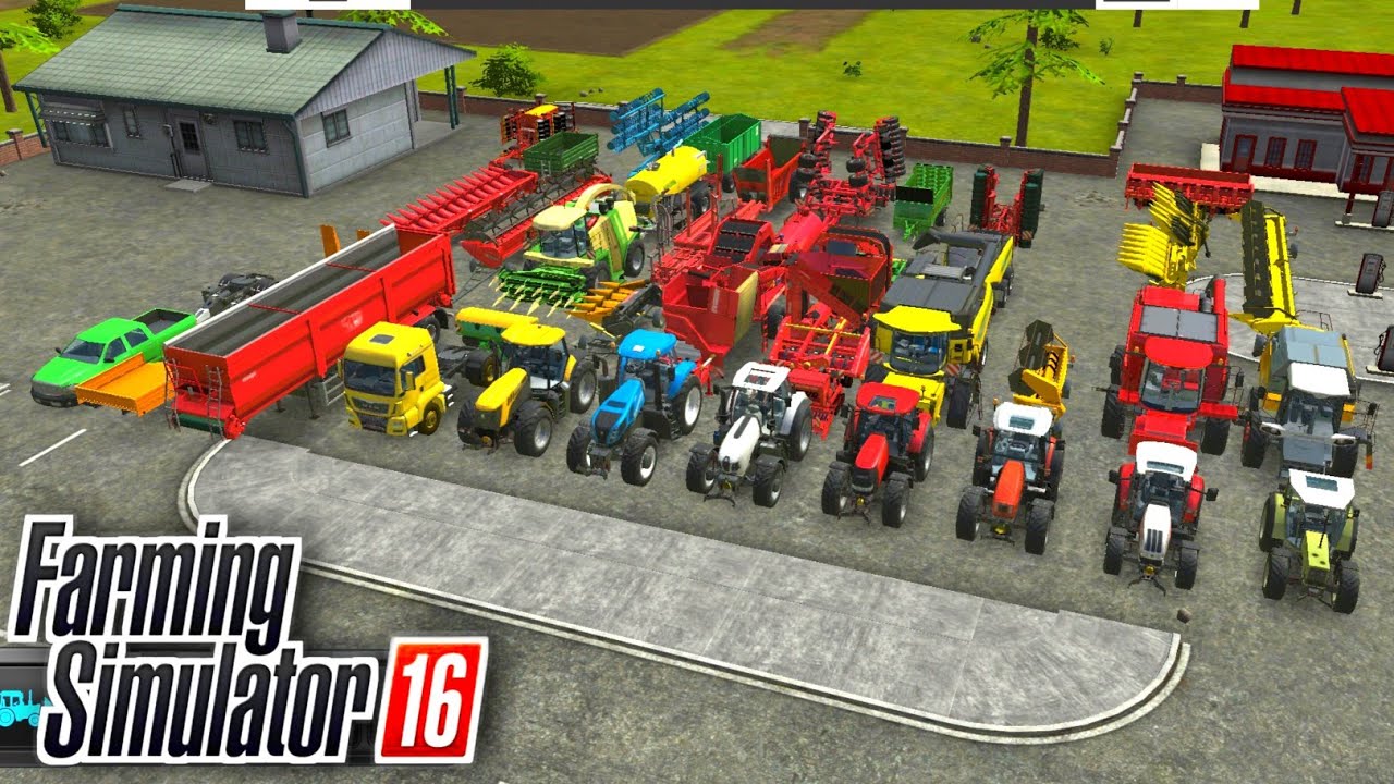Purchase All Vehicles in Farming Simulator 16, FS 16 Gameplay ...