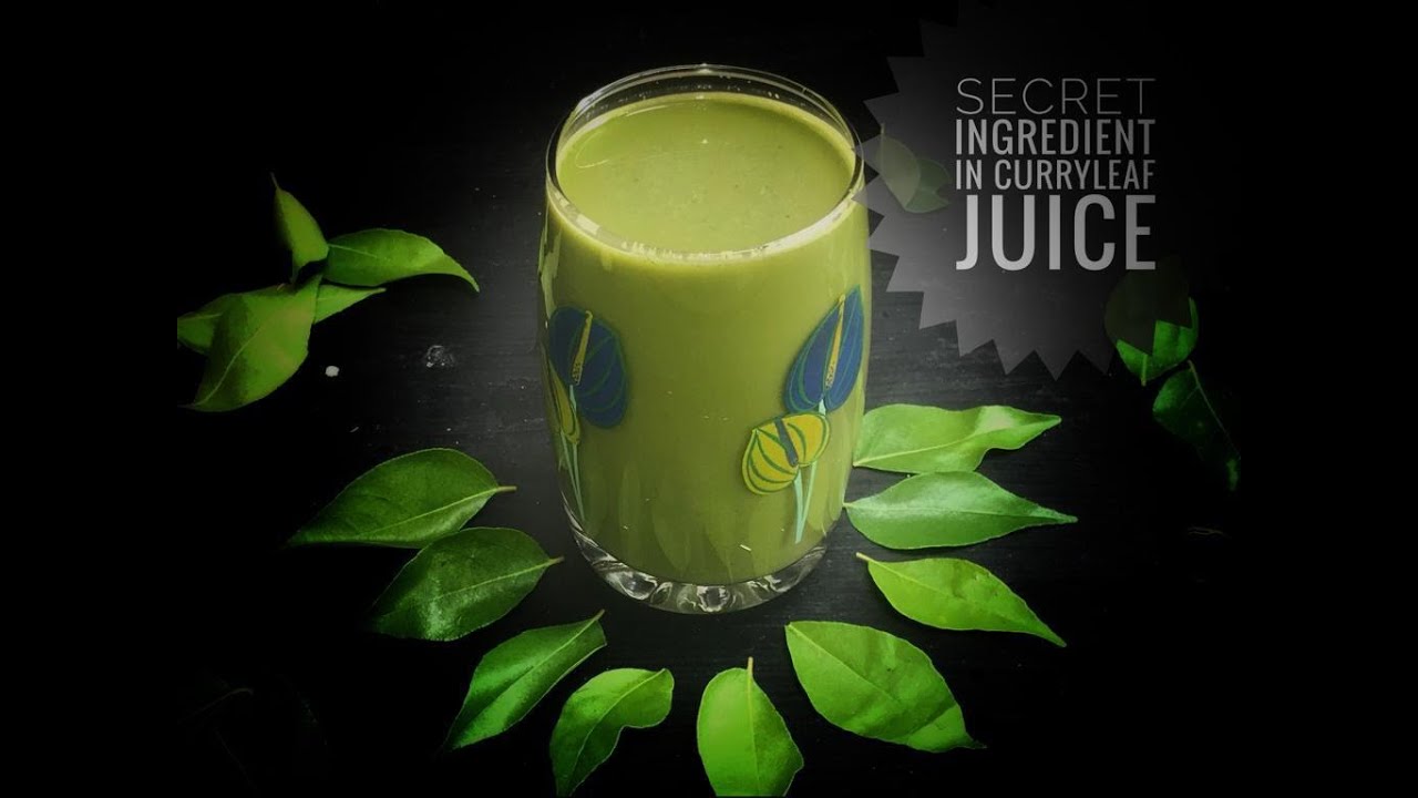 How to make tasty Curry Leaves juice - YouTube