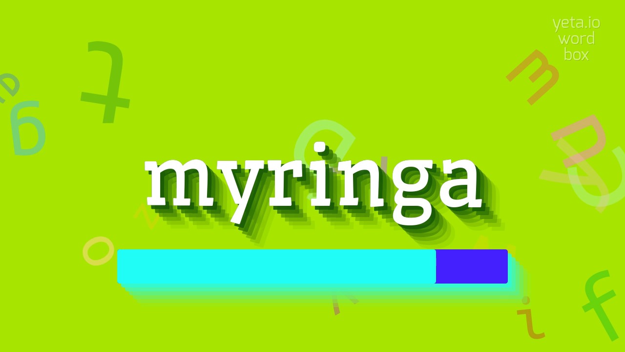 MYRINGA - HOW TO PRONOUNCE MYRINGA? #myringa - YouTube