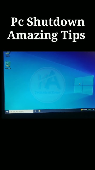 PC Shutdown Amazing Tricks #shorts #computertips - YouTube