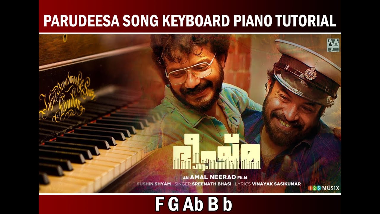 Parudeesa Song Piano Keyboard Notes Bheeshma Parvam |Amal Neerad ...
