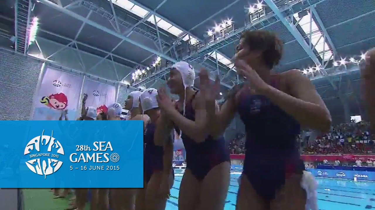 Waterpolo Women's Thailand vs Singapore | Full Match Highlights | 28th ...