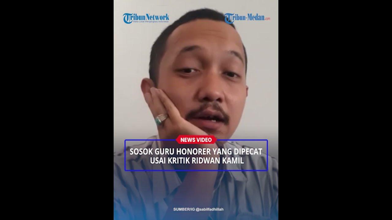 Sosok Muhamammad Sabil Guru Honorer Dipecat Usai Kritik Ridwan Kamil