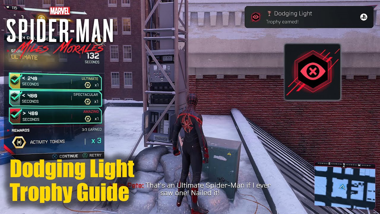 Spider-Man Miles Morales PS5 • Dodging Light Trophy Guide (Get ...