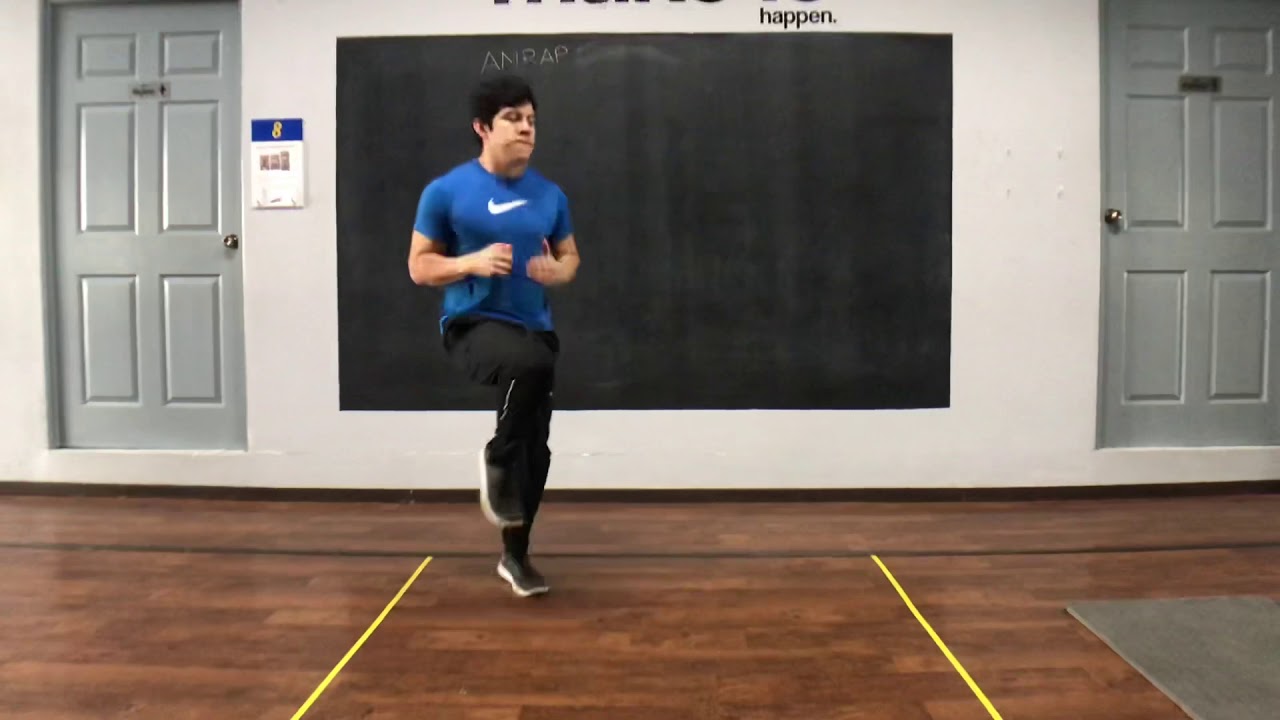 Front sprint + back high knees - YouTube