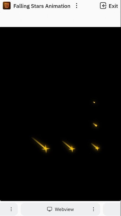 Shooting Stars Spectacular Animation | Falling Stars Animation | Web Development Mini Program ...