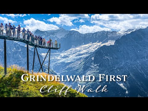 Walking the Grindelwald First Cliff Walk (Breathtaking Views) 🇨🇭 ...