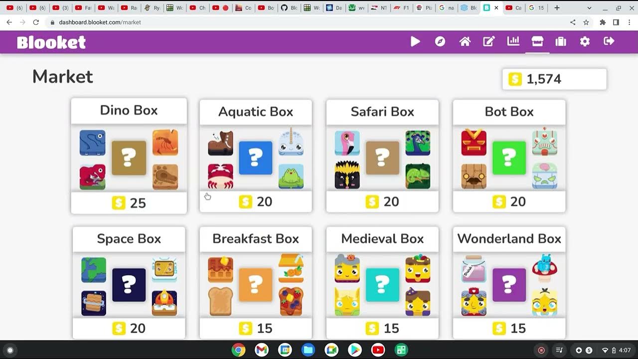 Opening new Dino Box in Blooket. Can I get a T REX part 1 - YouTube