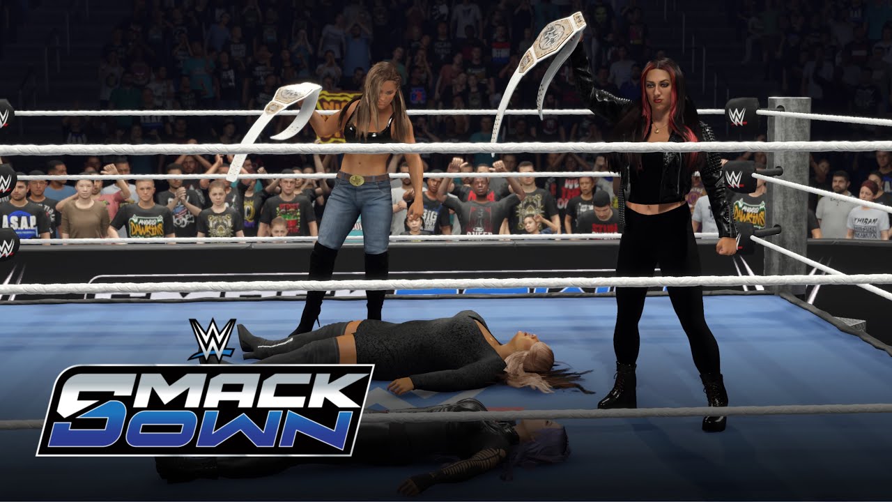 WWE 2K25 SMACKDOWN FATAL INFLUENCE ATTACKS NIA JAX & CANDICE LERAE ...