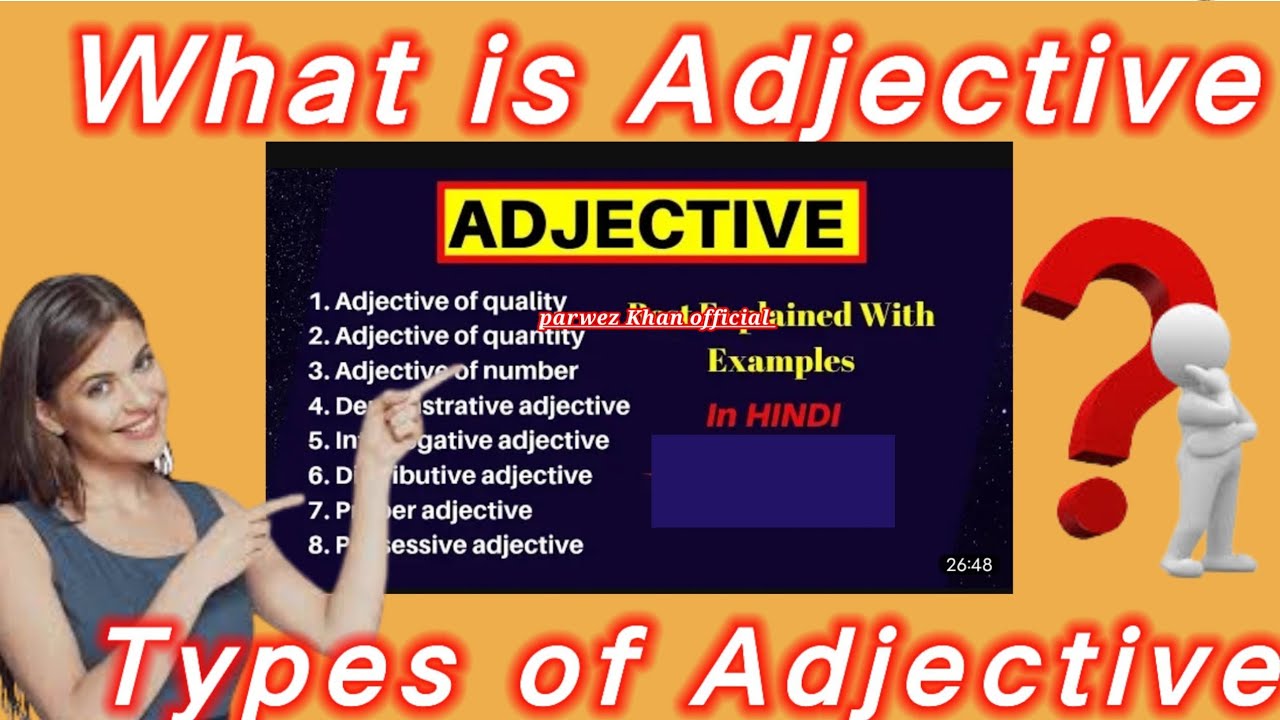 Adjective | Adjectives in English Grammar | Adjectives |Concept/Words ...