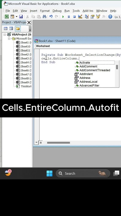 Automatically Adjust Column Width in Excel: Quick Tutorial! 📏 - YouTube
