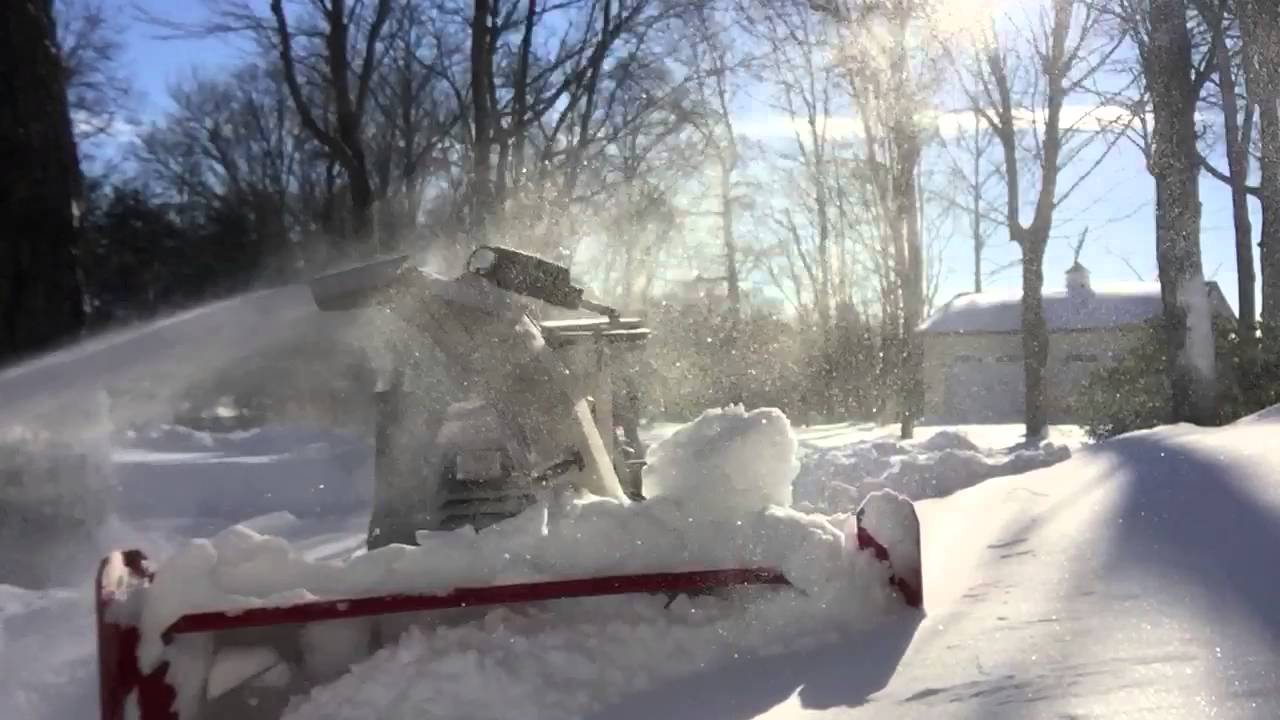 Ventrac snow removal - YouTube