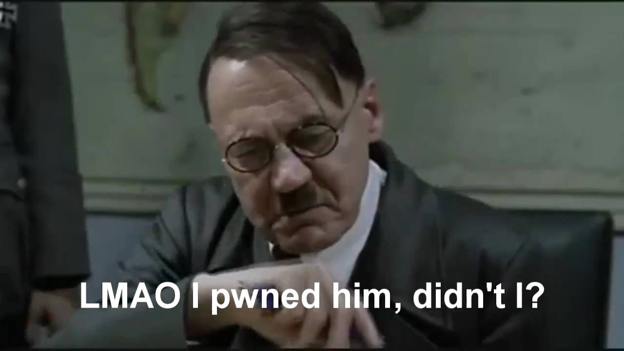 Hitler Reacts to Losing the Epic Rap Battle of History - YouTube