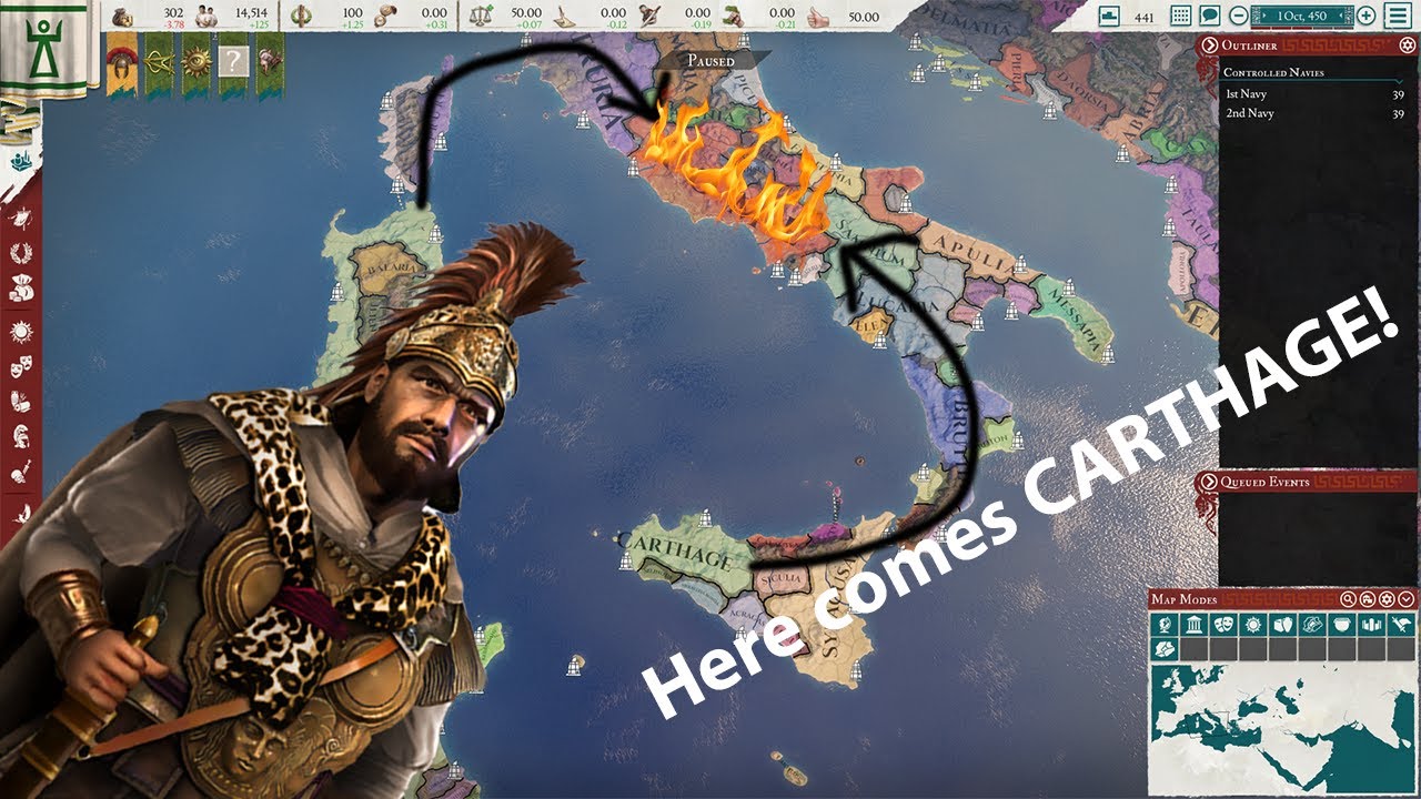 Rome shall BURN | Imperator Rome | Carthage #1 - YouTube