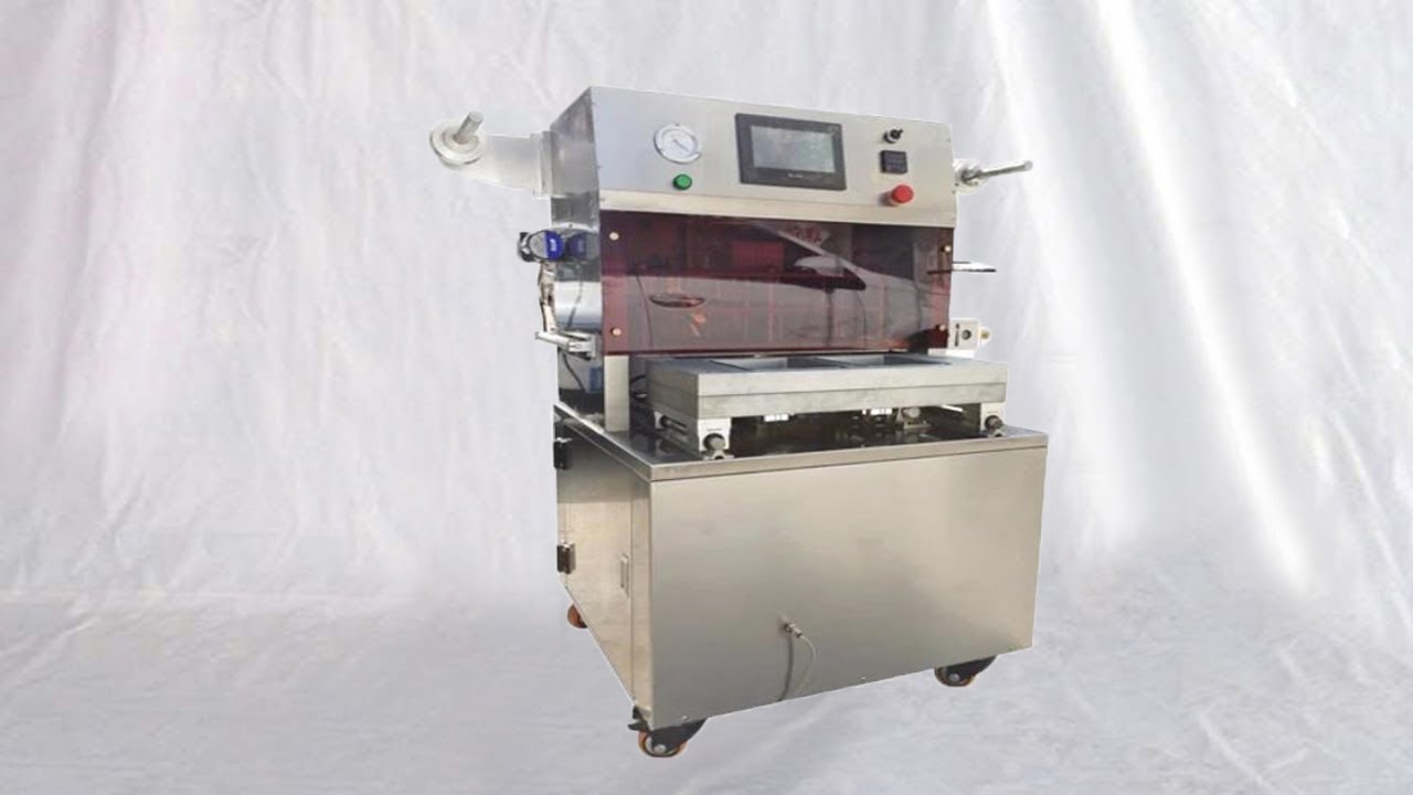Modified Atmosphere Packaging Machine Manual Tray Sealing Equip with N2 ...