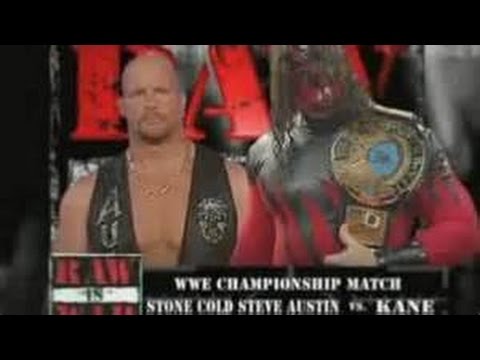 WWE Championship Match: Stone Cold vs. Kane - Monday Night RAW 1998 ...