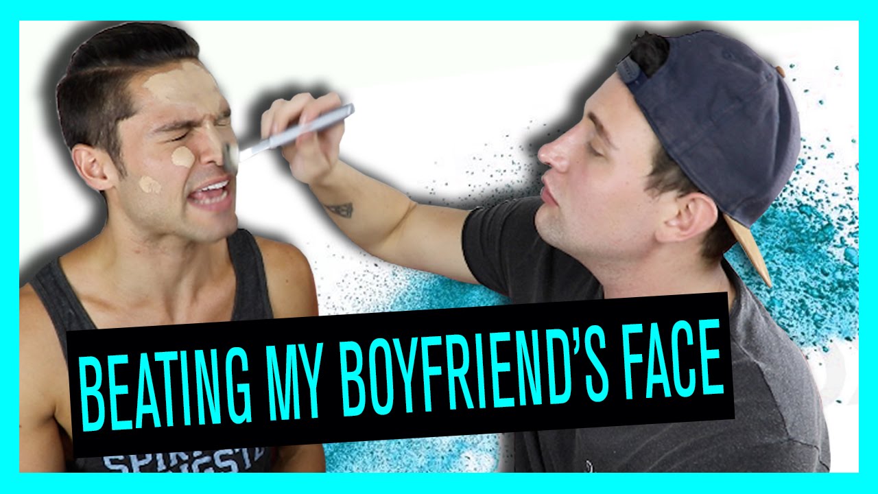 BEATING MY BOYFRIENDS FACE - YouTube