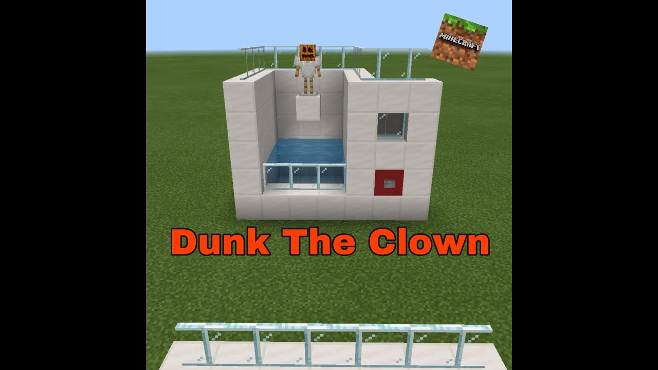 Minecraft: How to make a *Dunk the clown* game - YouTube